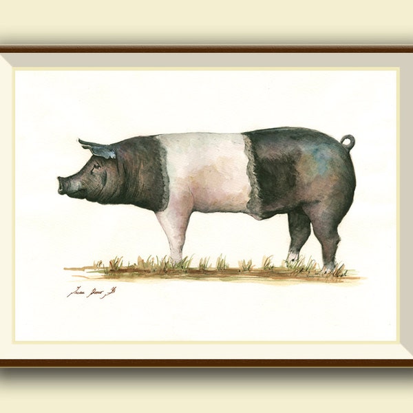 Pig Painting - Etsy