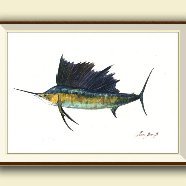 Sailfish Painting - Etsy