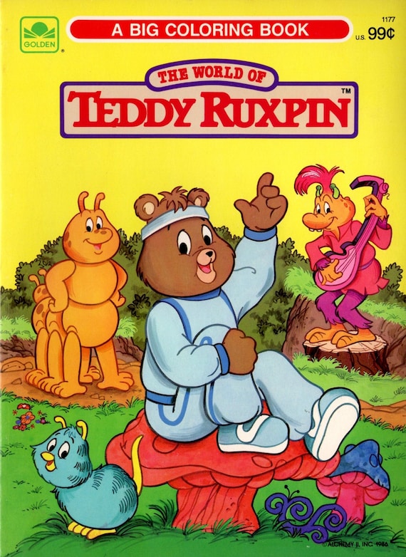 PDF 1986 Teddy Ruxpin Color Book Pages Full Book World of | Etsy