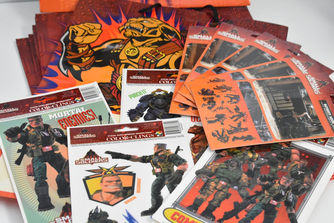 Small Soldiers Dreamworks Gift Bag and Sticker Lot- NEW, Old Stock - Etsy