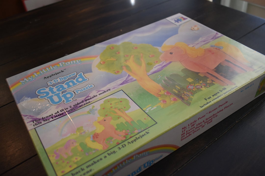 PICK ONE! Only Applejack Puzzle LEFT! Vintage My Little Pony Board Game ...
