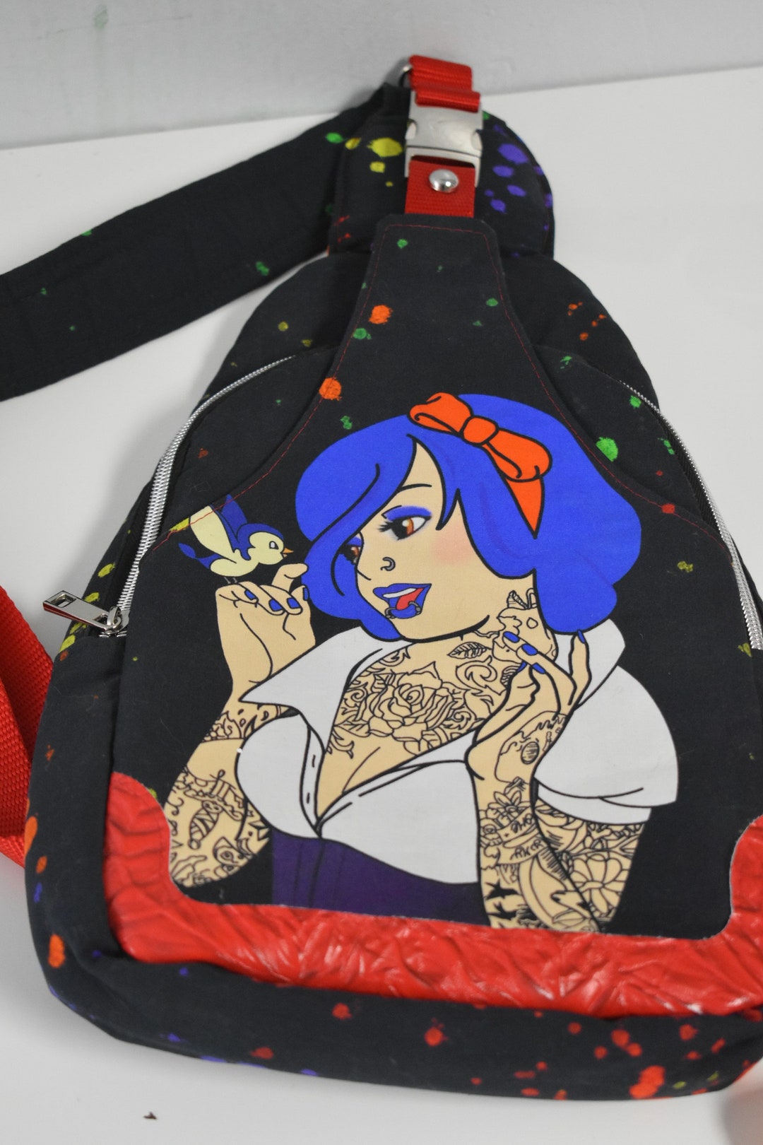 Snow White Pin-up Tattoo Punk Backpack Purse Bag Disney Snow - Etsy