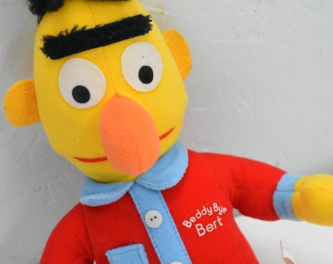 12" Bert Sesame Street Knickerbocker Beddy Bye Bert Plush Dolls Toys ...