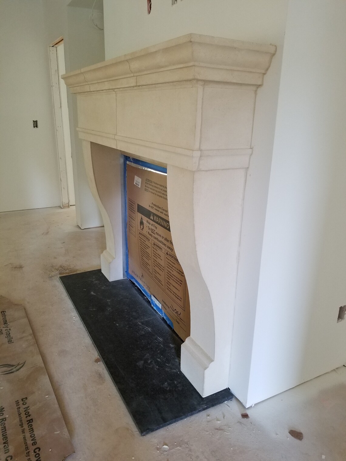 Cast Stone Fireplace Mantel - Etsy