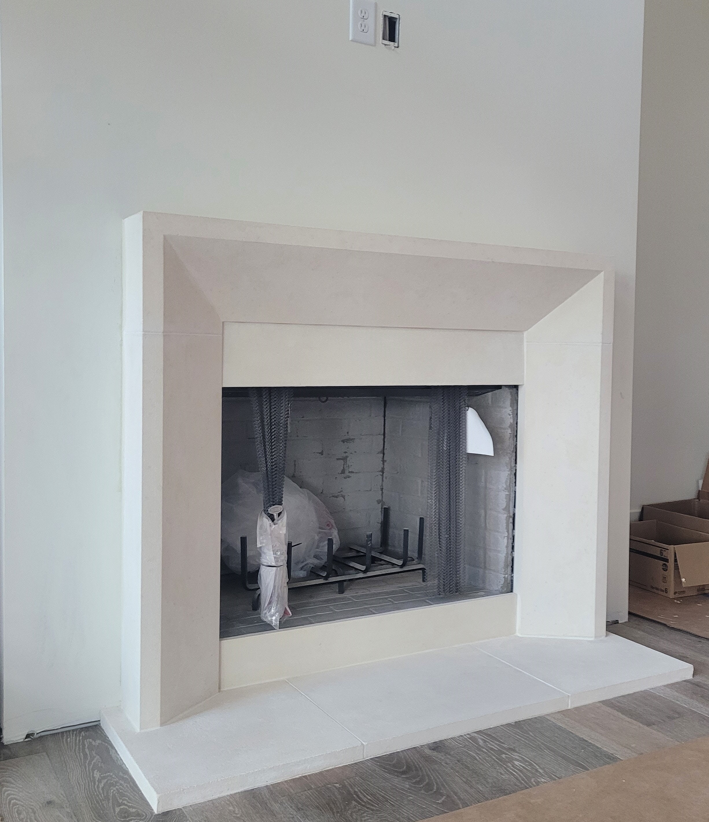 Cast Limestone Mantel Surround - Etsy