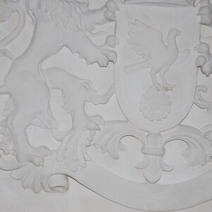 Cast Stone Royal Crest Wall Plaque Decor - Etsy