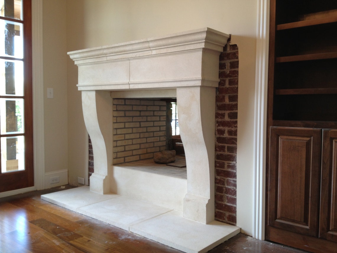 Cast Stone Fireplace Mantel - Etsy