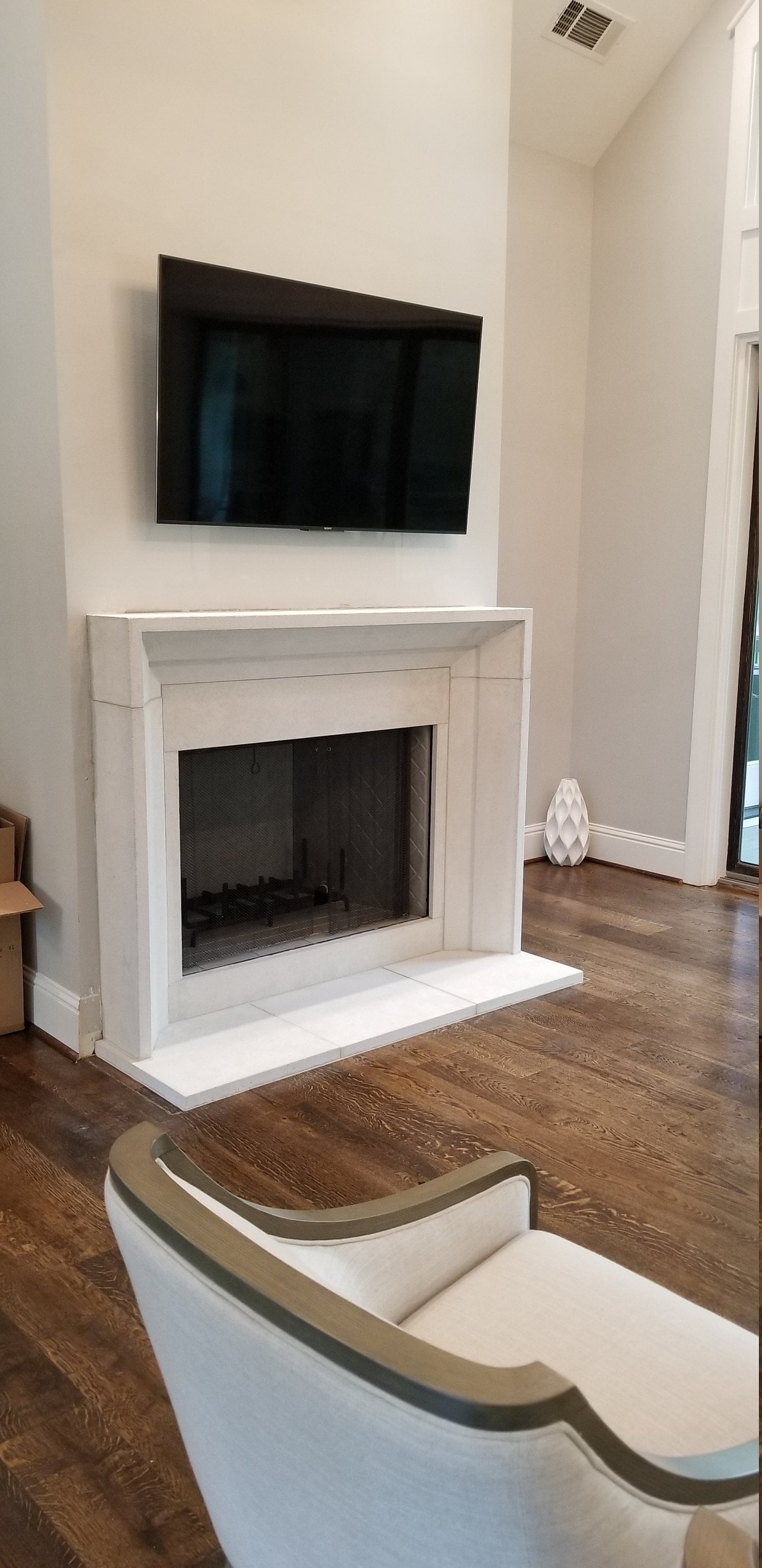 Modern Cast Limestone Fireplace Surround - Etsy