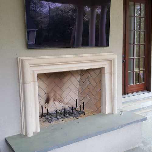 Cast Stone Surround for Fireplace - Etsy