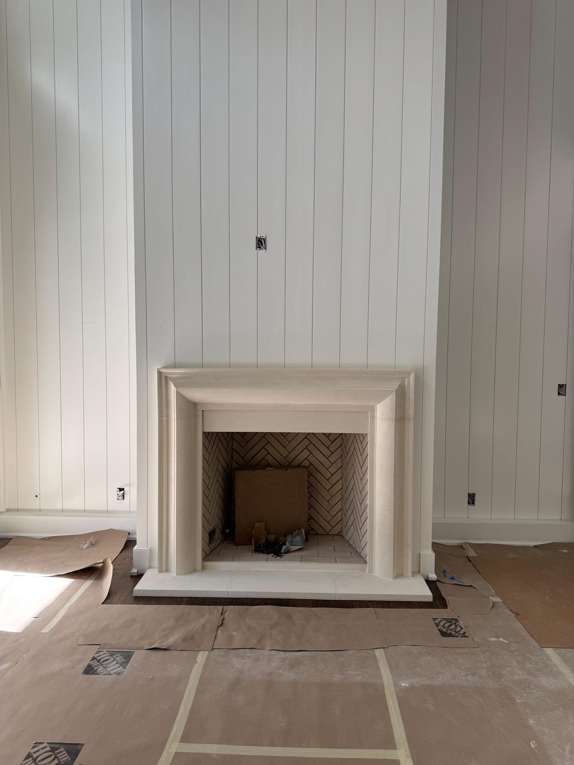 Modern Cast Stone Fireplace - Etsy