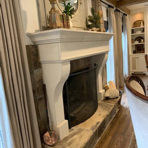 Cast Stone Surround for Fireplace - Etsy