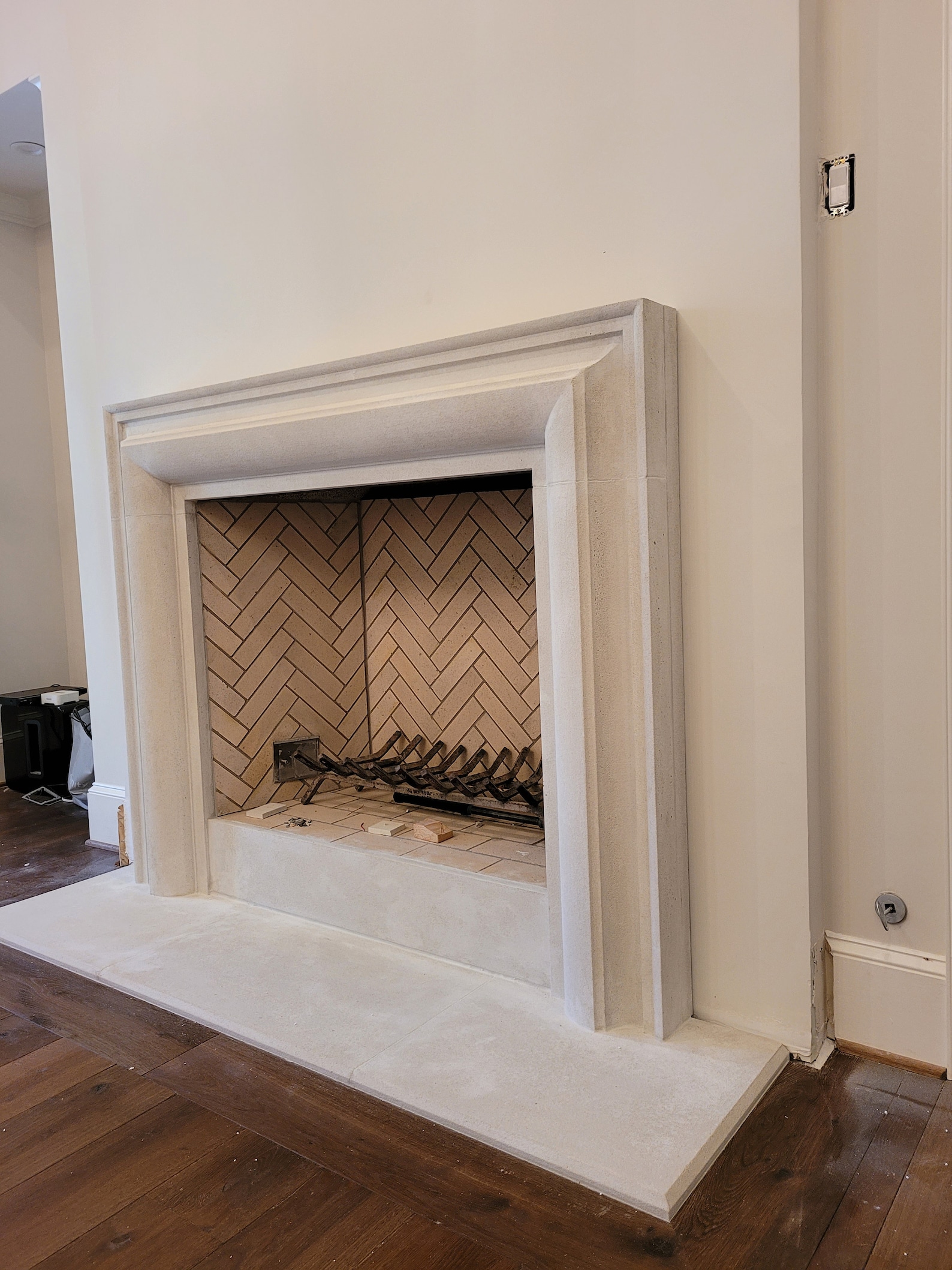 Modern Cast Stone Fireplace - Etsy