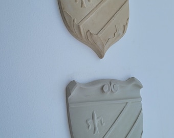 Cast Stone Royal Crest Wall Plaque Decor - Etsy