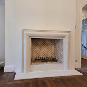 Modern Cast Stone Fireplace - Etsy