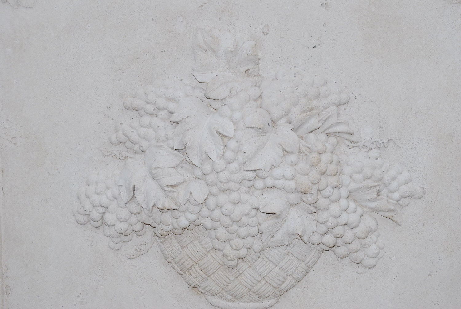 Cast Stone Plaque Kitchen Wall Decor Wine Cellar Outdoor Fireplace Back ...