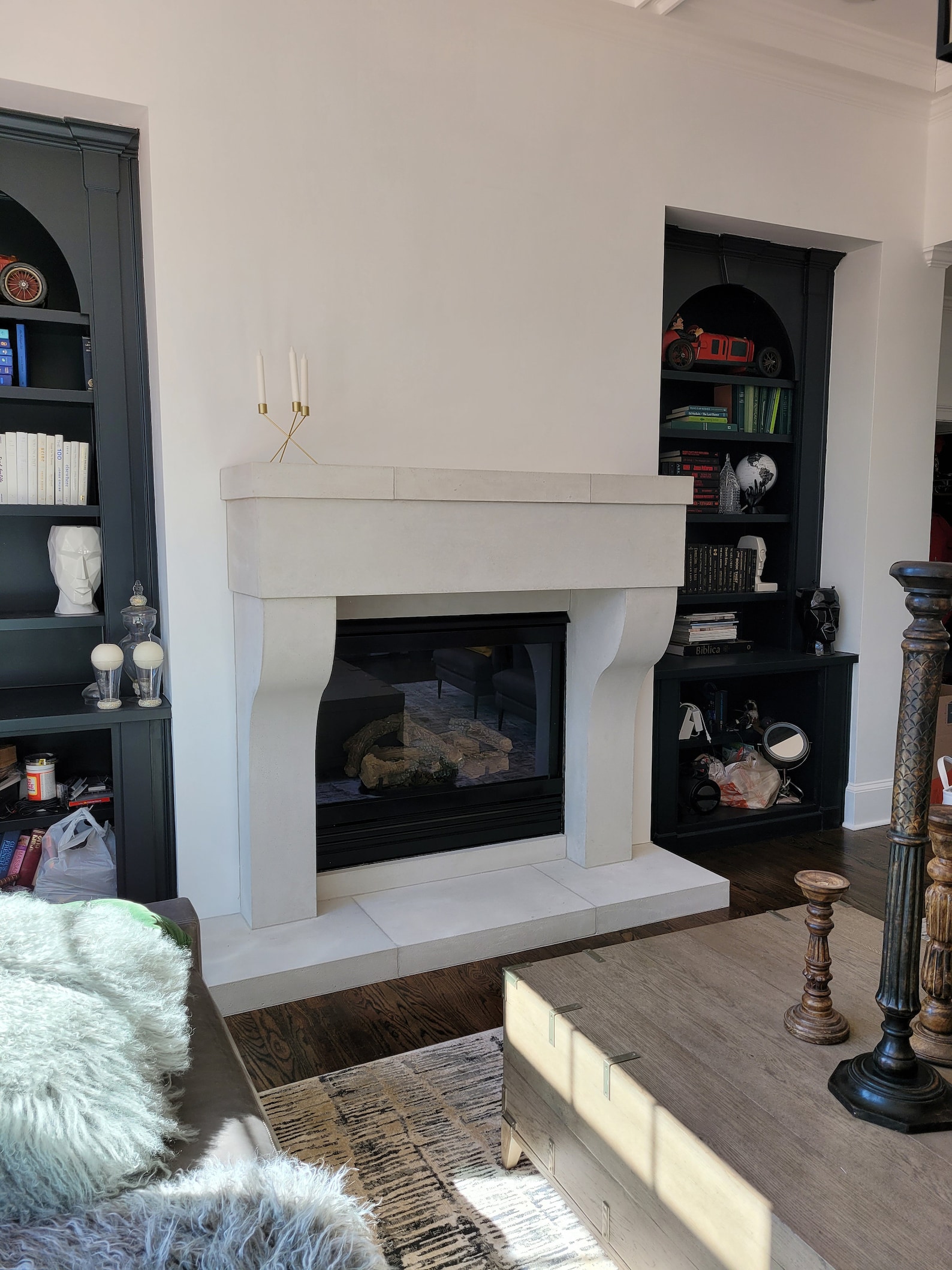 Cast Stone Fireplace Mantel - Etsy