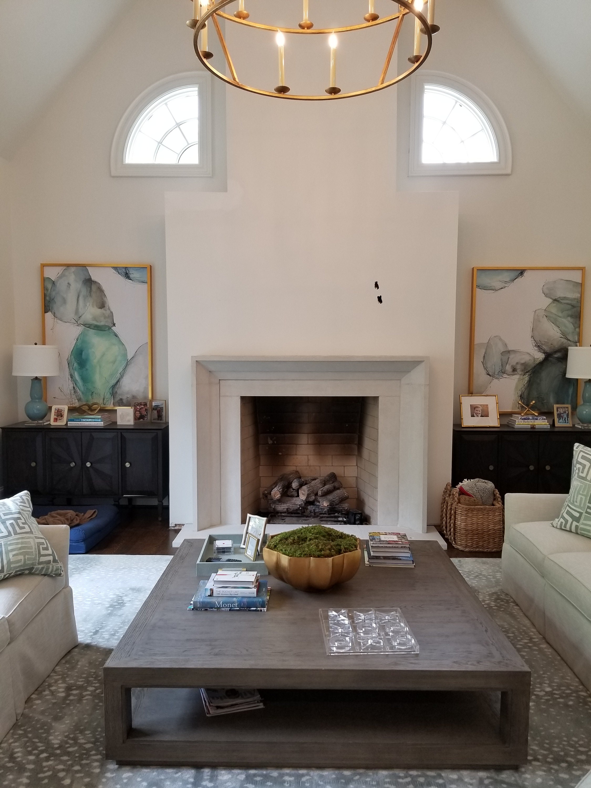 Modern Cast Limestone Fireplace Surround - Etsy