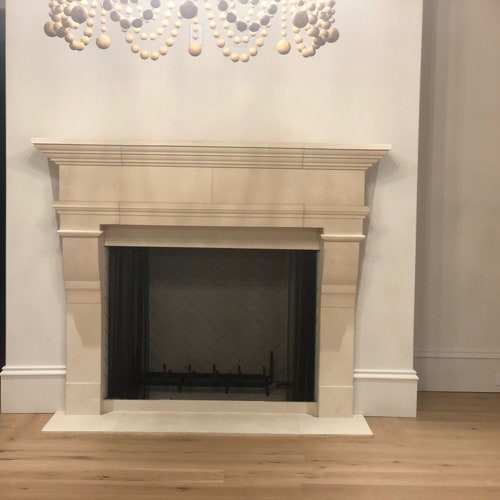Cast Limestone Fireplace Surround - Etsy