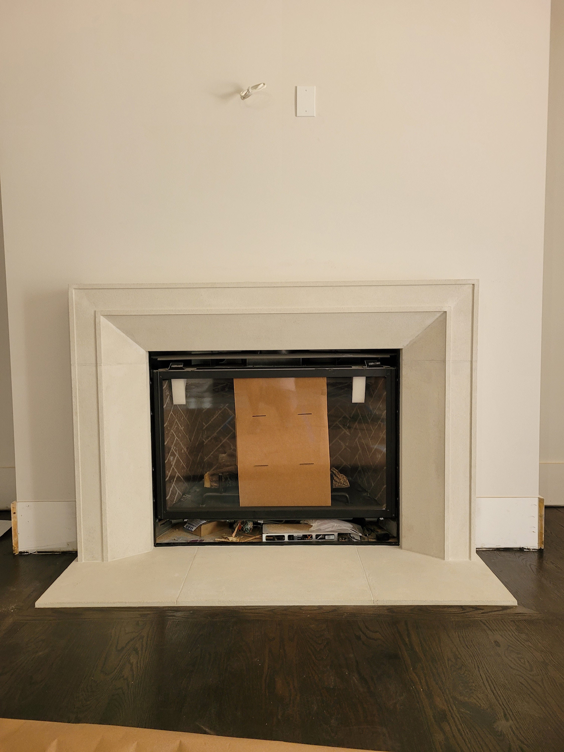 Modern Cast Stone Fireplace - Etsy