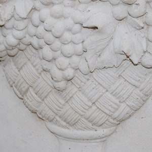 Cast Stone Plaque Kitchen Wall Decor Wine Cellar Outdoor Fireplace Back ...