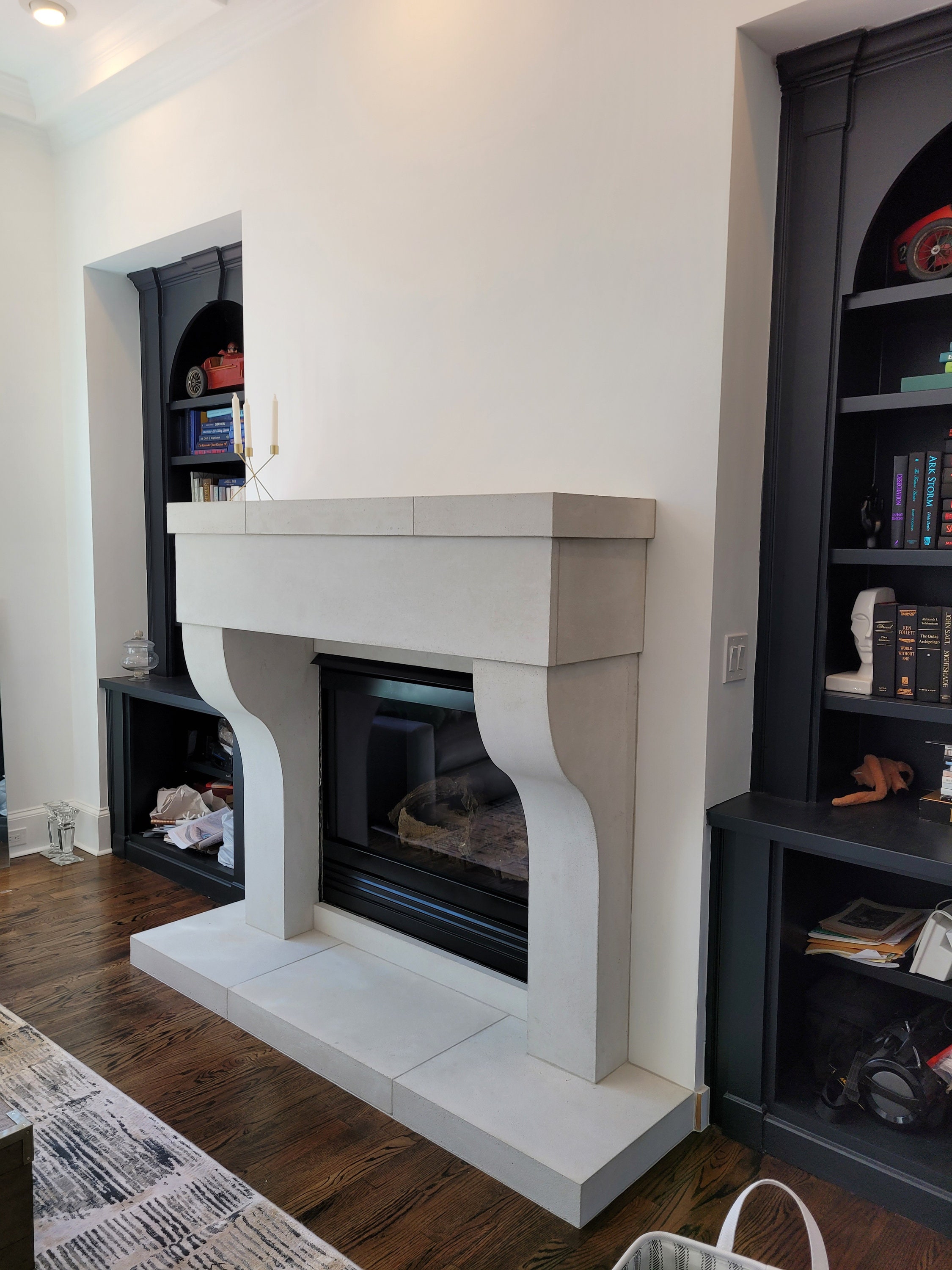 Cast Stone Fireplace Mantel - Etsy