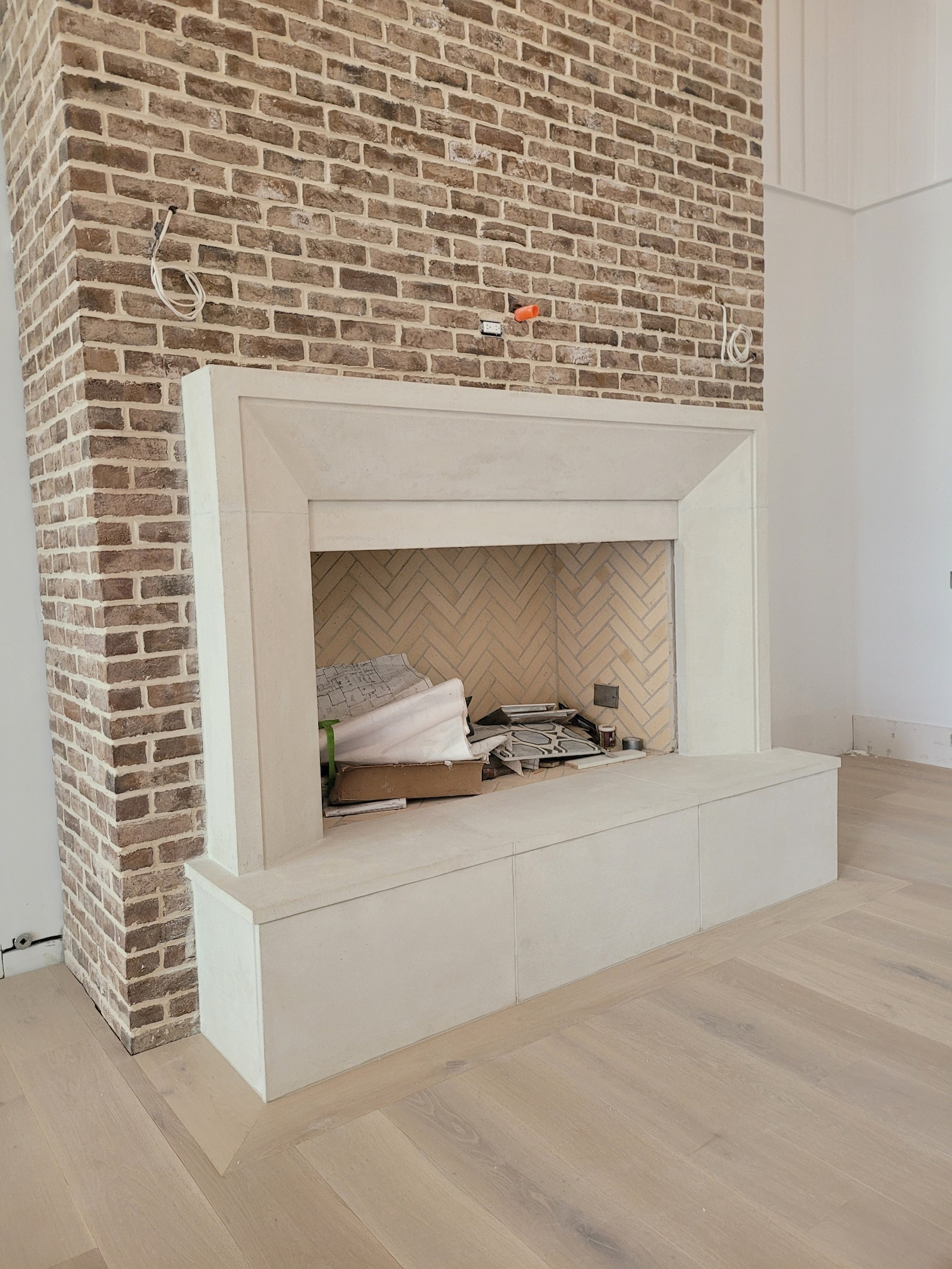 Cast Limestone Fireplace Surround - Etsy