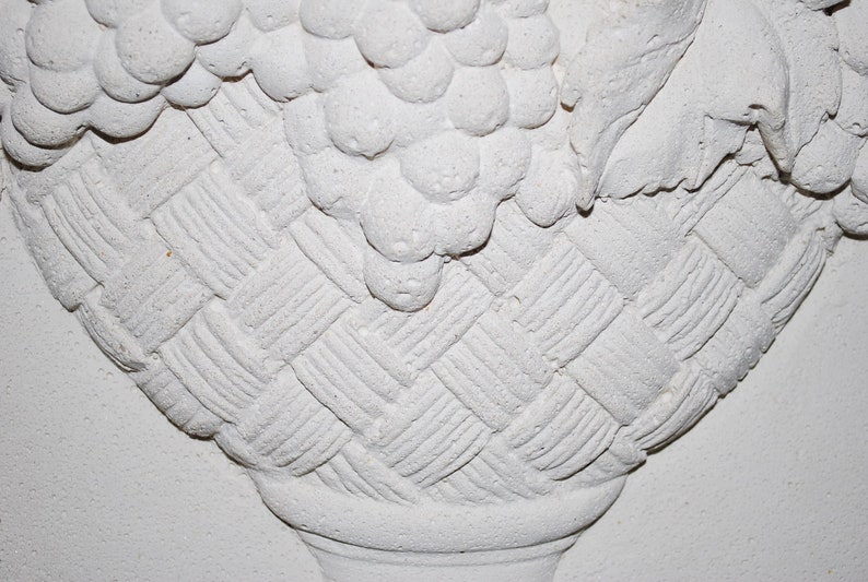 Cast Stone Plaque Kitchen Wall Decor Wine Cellar Outdoor Fireplace Back ...