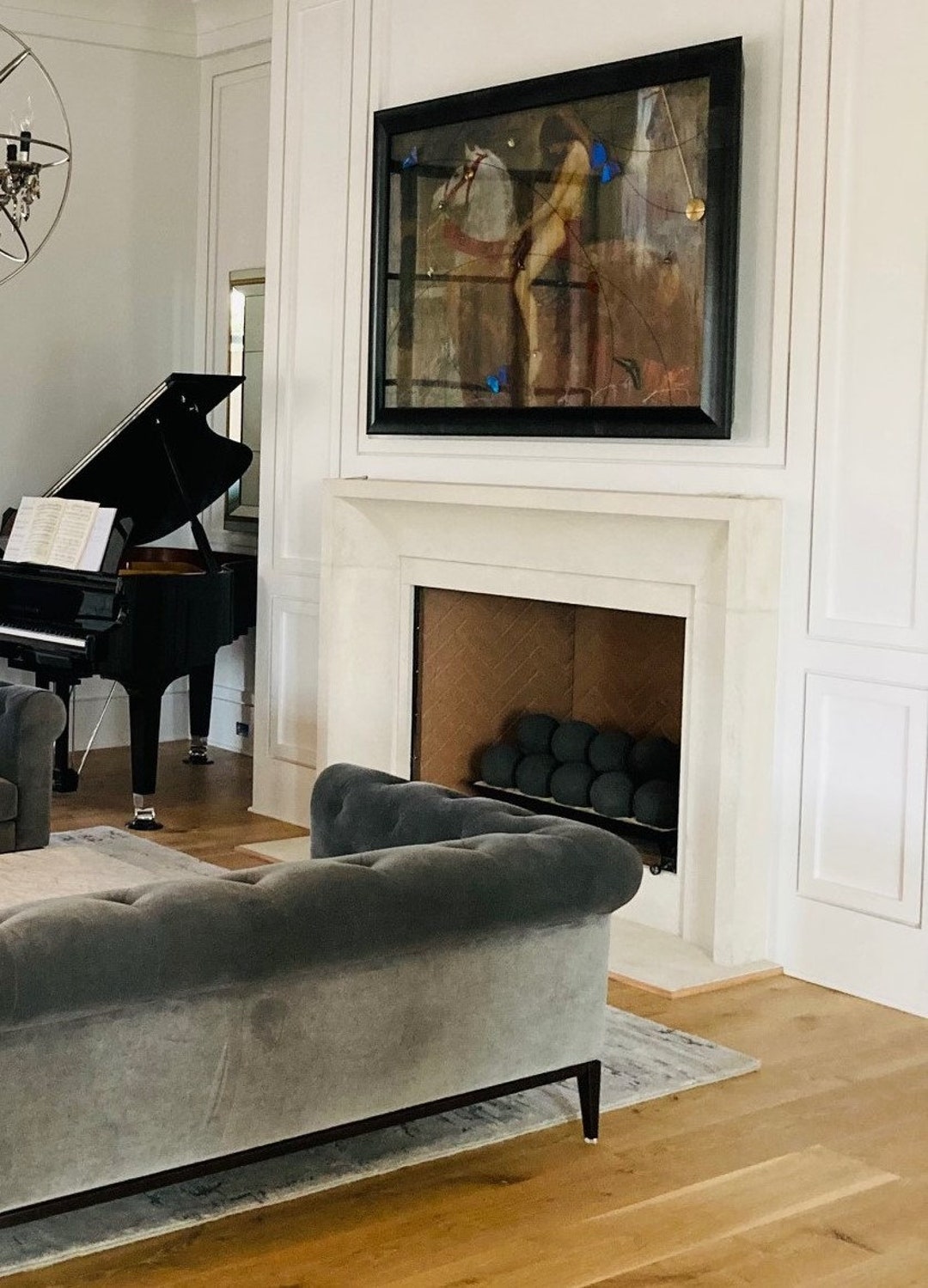 Modern Contemporary Stone Fireplace Mantel Surround - Etsy