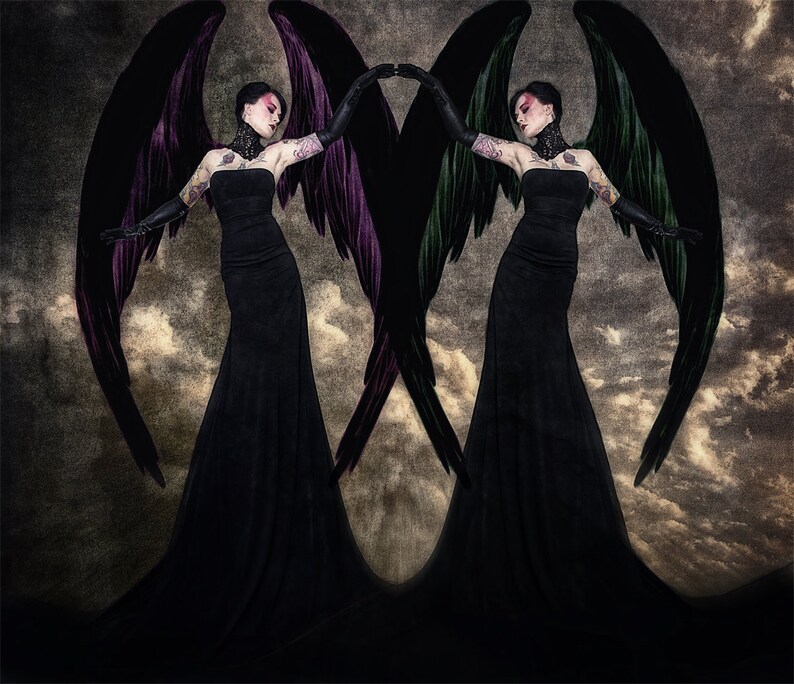 Gothic Art-Gemini art-Halloween wall art-Halloween | Etsy