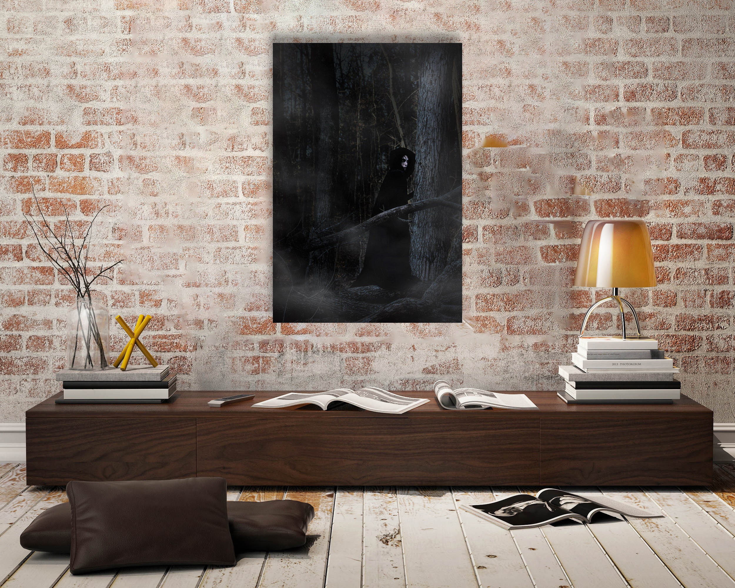 Witch-pagan Halloween Dark Art Wall Decor Giclee or Canvas - Etsy