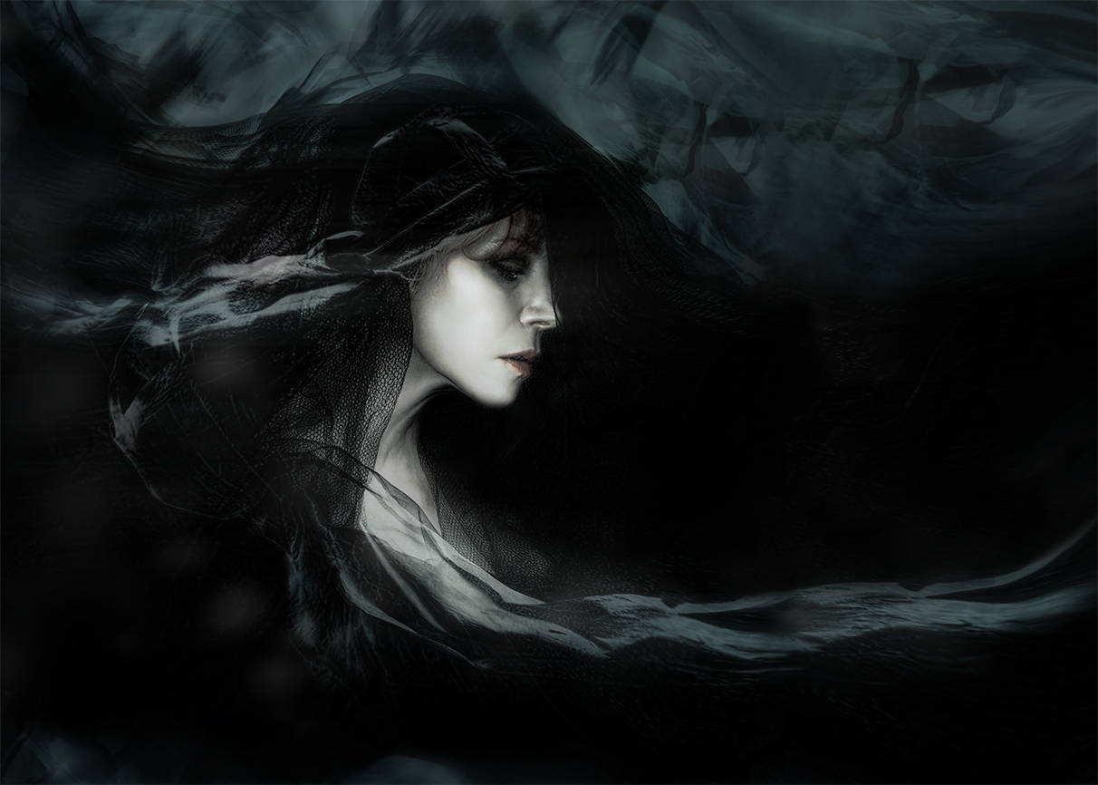 Gothic Wall Art, Gothic Portrait Art, Dark Art, Home Decor, Gothic Home ...