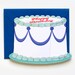 Birthday Cake Birthday Card, Die-cut Greeting Card, Cake Frosting ...