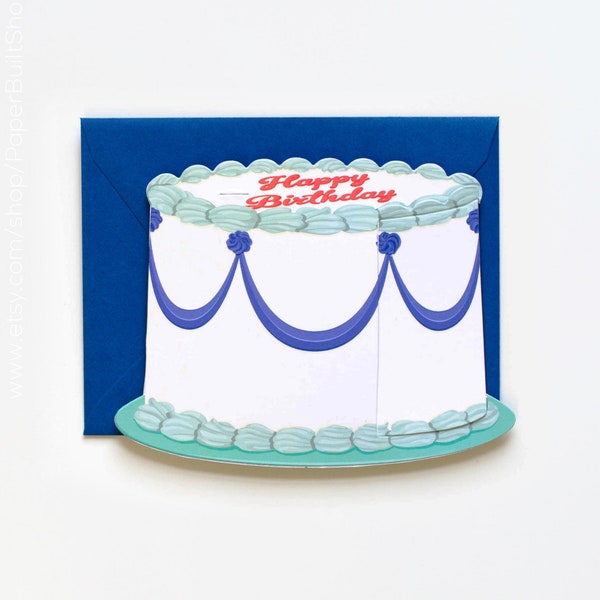 Slice of Cake Card - Etsy