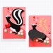 Kids Valentine Card, Skunk Valentine, Palentines Day, Valentines Day ...