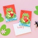 Kids Valentine Card Frog Valentine Palentines Day | Etsy