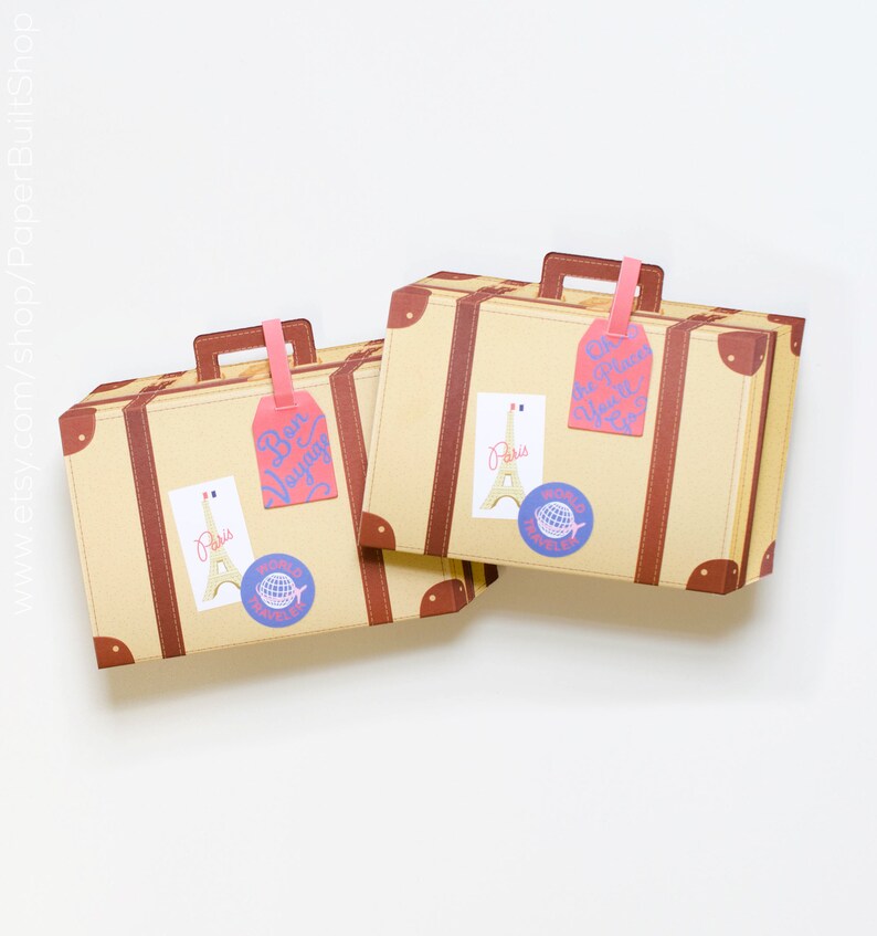 Special Vintage Suitcase Card Congratulations Card Die-cut | Etsy