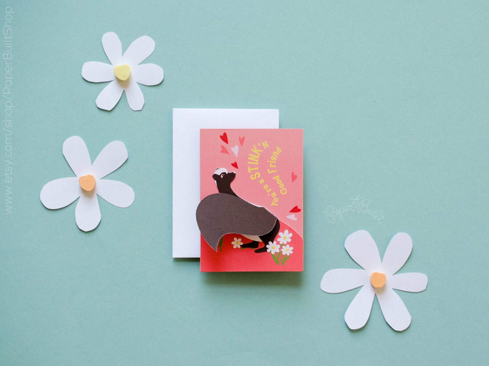 Kids Valentine Card Skunk Valentine Palentines Day | Etsy