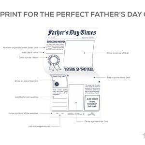 MVP Dad of the Year Newspaper Card, Unique Personalized Father's Day ...