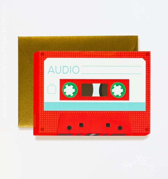 Gift Card Holder, Cassette Tape Gift, 1980s, Retro Cassette Tape ...