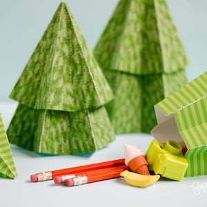 DIY Christmas Decor, Christmas Tree Favor Box, Holiday Tree, Treat Box ...
