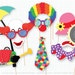 Circus Clown Photo Booth Props, Photobooth Props, Circus Birthday ...