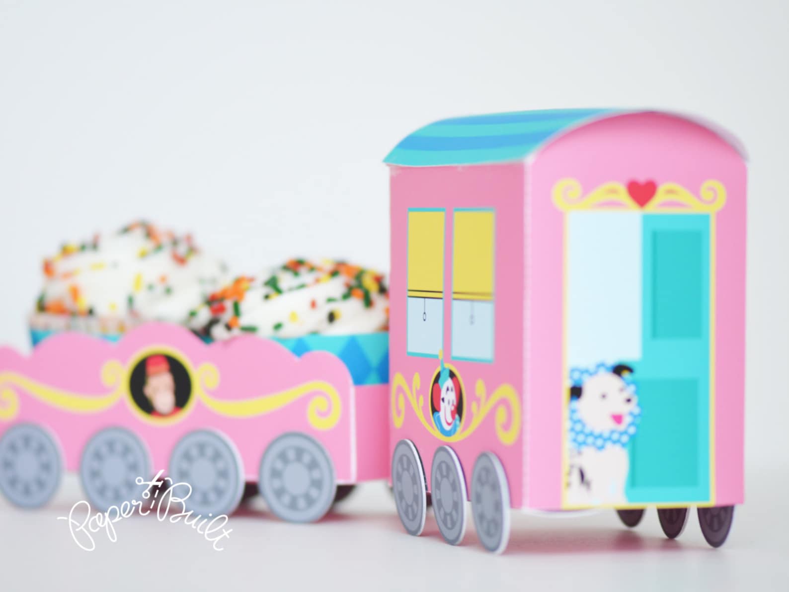 INSTANT DOWNLOAD - Printable Circus Treat Train Favor Box/ Gift Box ...
