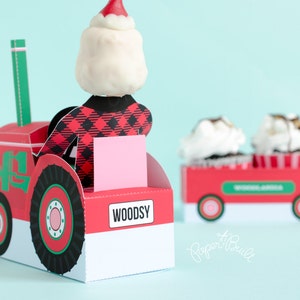 Tractor Treat Train, Christmas Treat Box, Cake Pop, Cakepop, Holiday ...