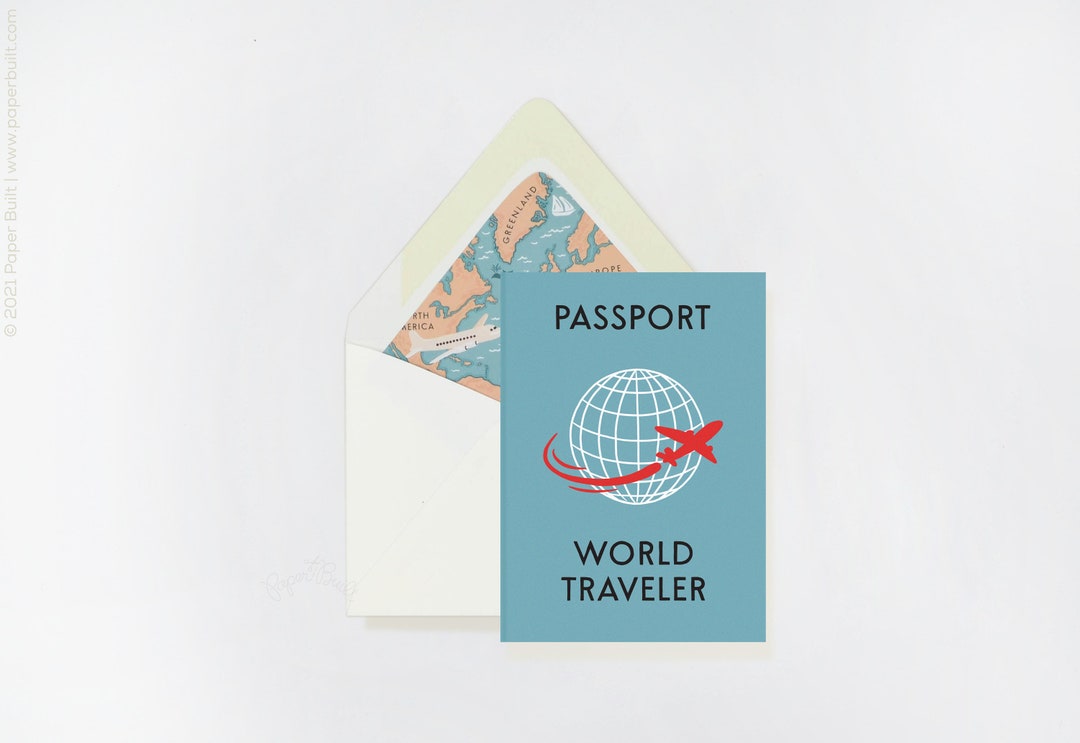 World Traveler Passport Invitation, Airplane Birthday, Plane Birthday ...