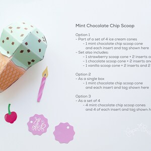 Ice Cream Cone Favor Box, Summer Party Supplies, Gift Card Holder - Etsy