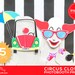 Circus Clown Photo Booth Props, Photobooth Props, Circus Birthday ...