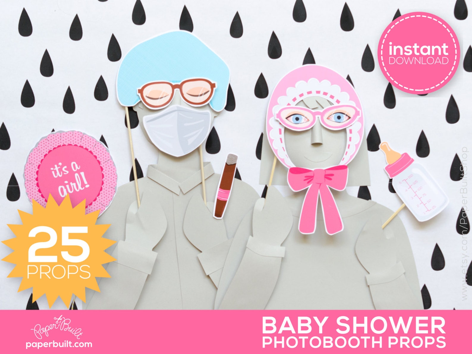 Baby Shower Photo Booth Props Photobooth Props Baby Shower | Etsy