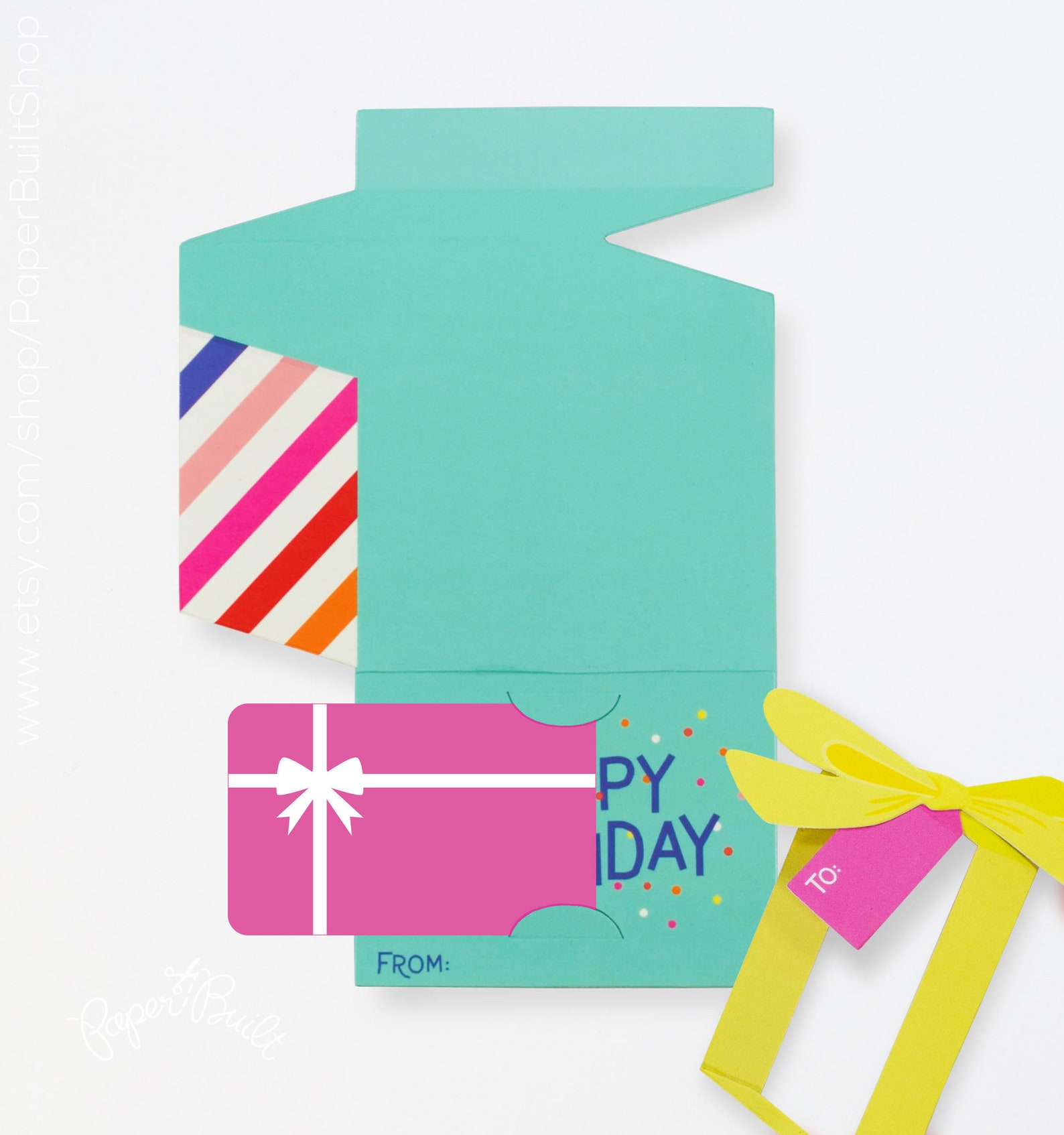 Happy Birthday Gift Card Holder Gift Card Present Unique - Etsy