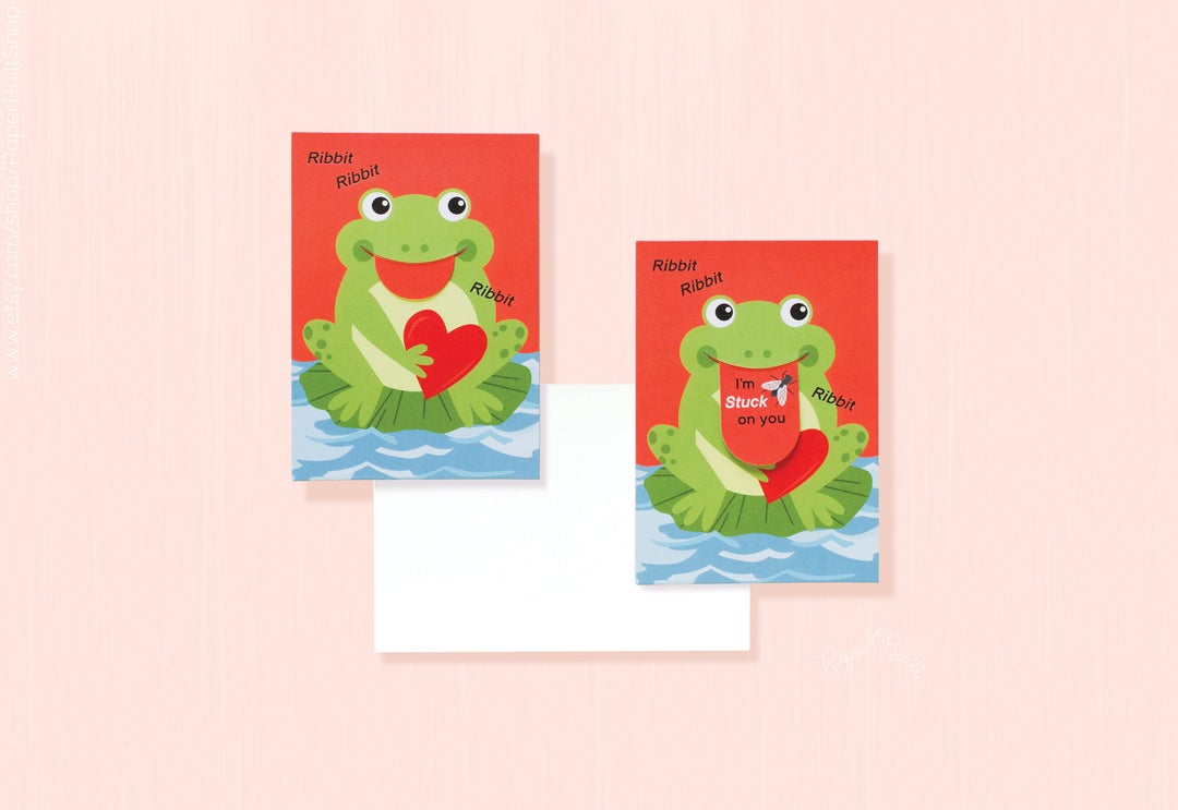 Kids Valentine Card, Frog Valentine, Palentines Day, Valentines Day ...