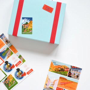 Train-themed Travel Stickers, Train Party, for Suitcase Favor Box ...